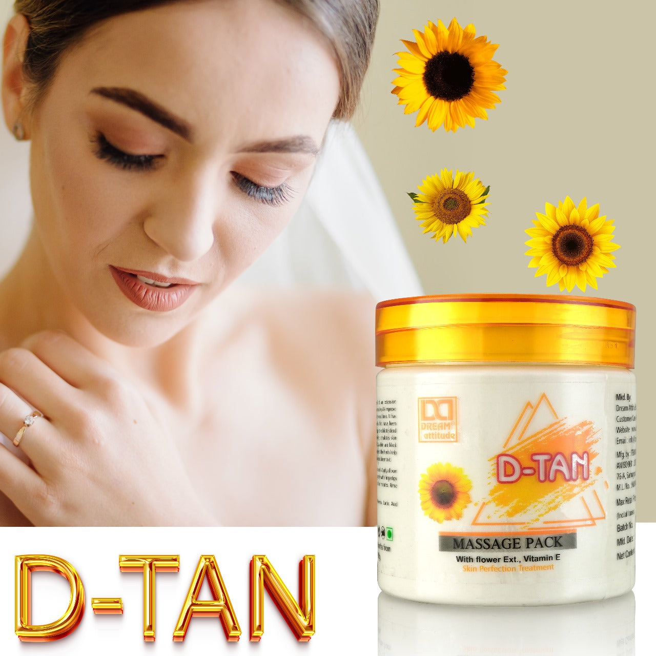 Dream Attitude De Tan Massage Pack Luxurious Skincare For Radiant And